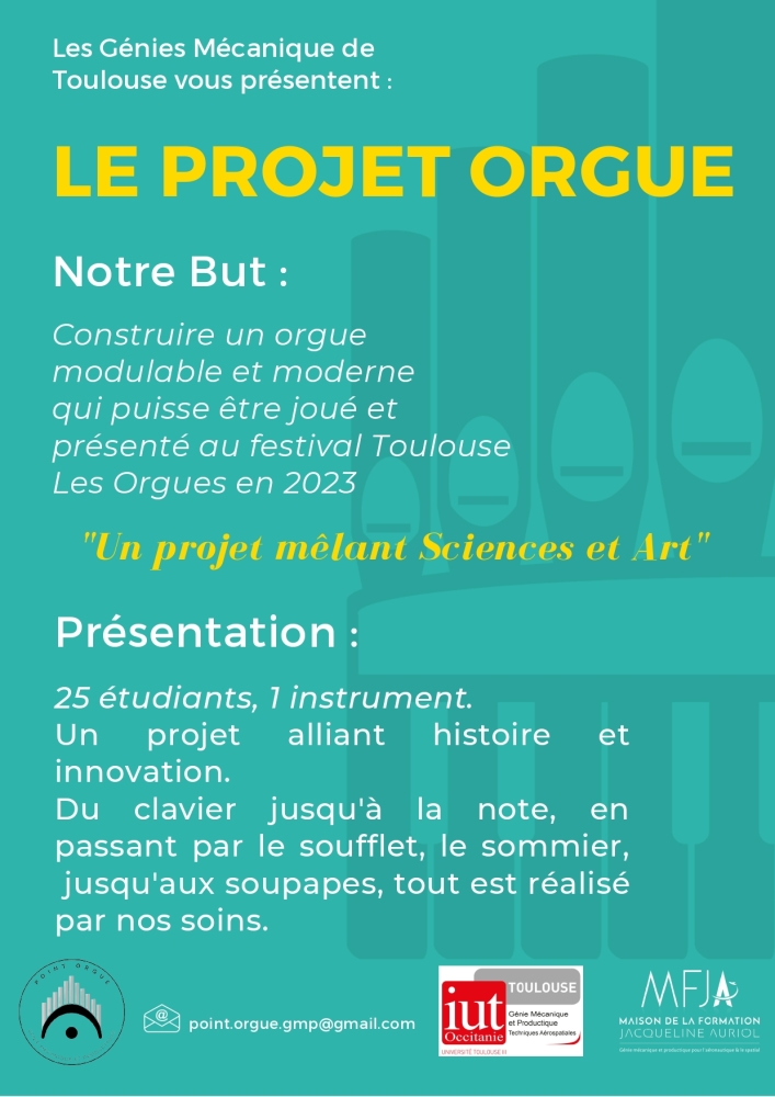 Cagnotte : Projet Orgue Modulable GMP Toulouse - Leetchi.com