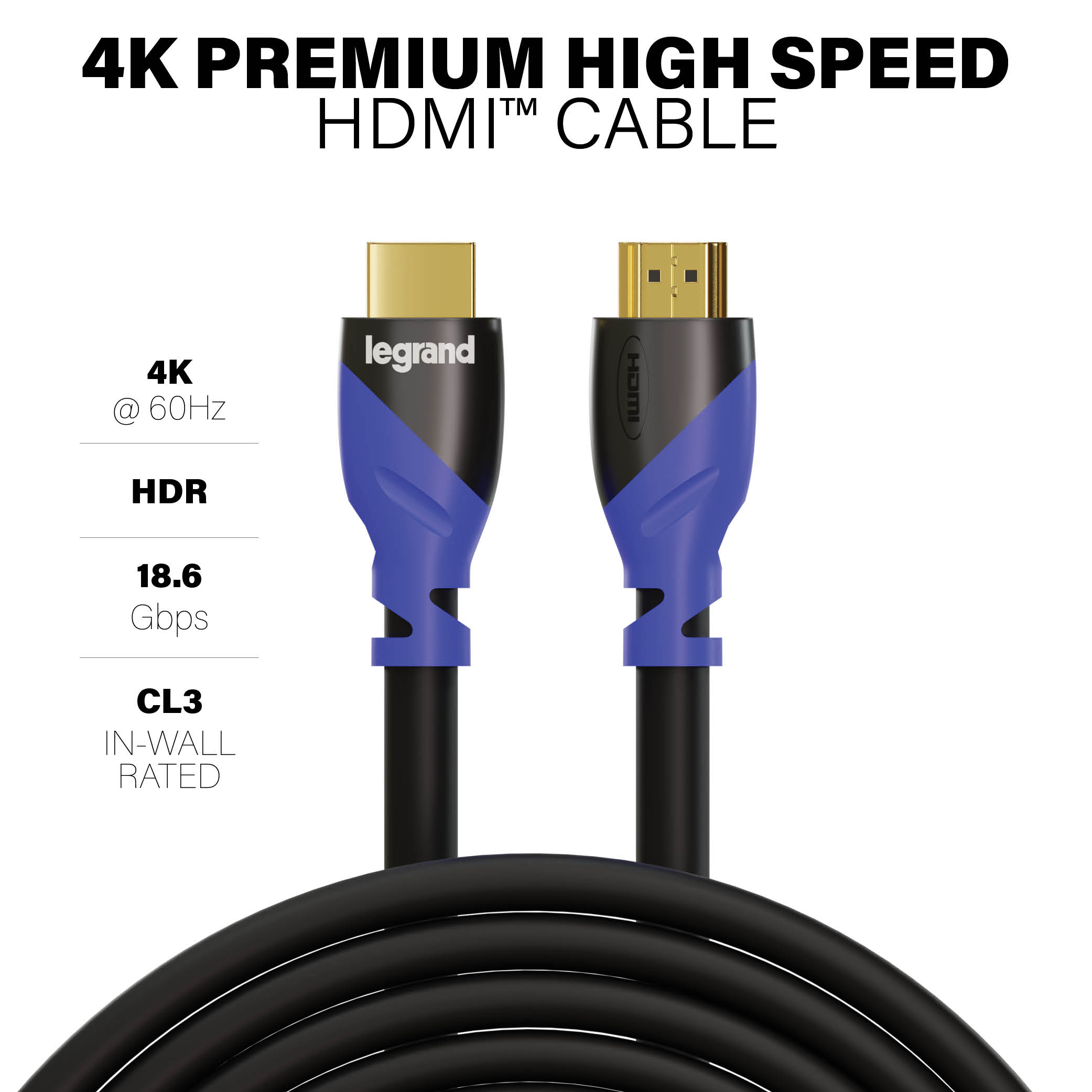 On-Q 4K Premium Certified HDMI™ Cable 4K Premium Certified HDMI Cable ...