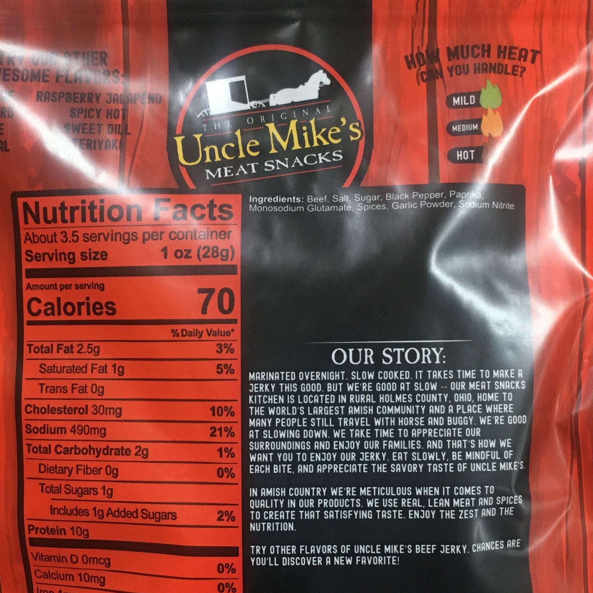 Uncle Mike's Beef Jerky Snacks - Gluten Free, 2 Bags | eBay