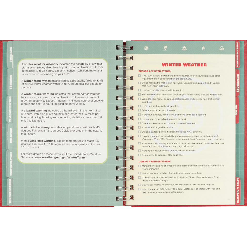 Emergency Preparedness Logbook | Lehman's