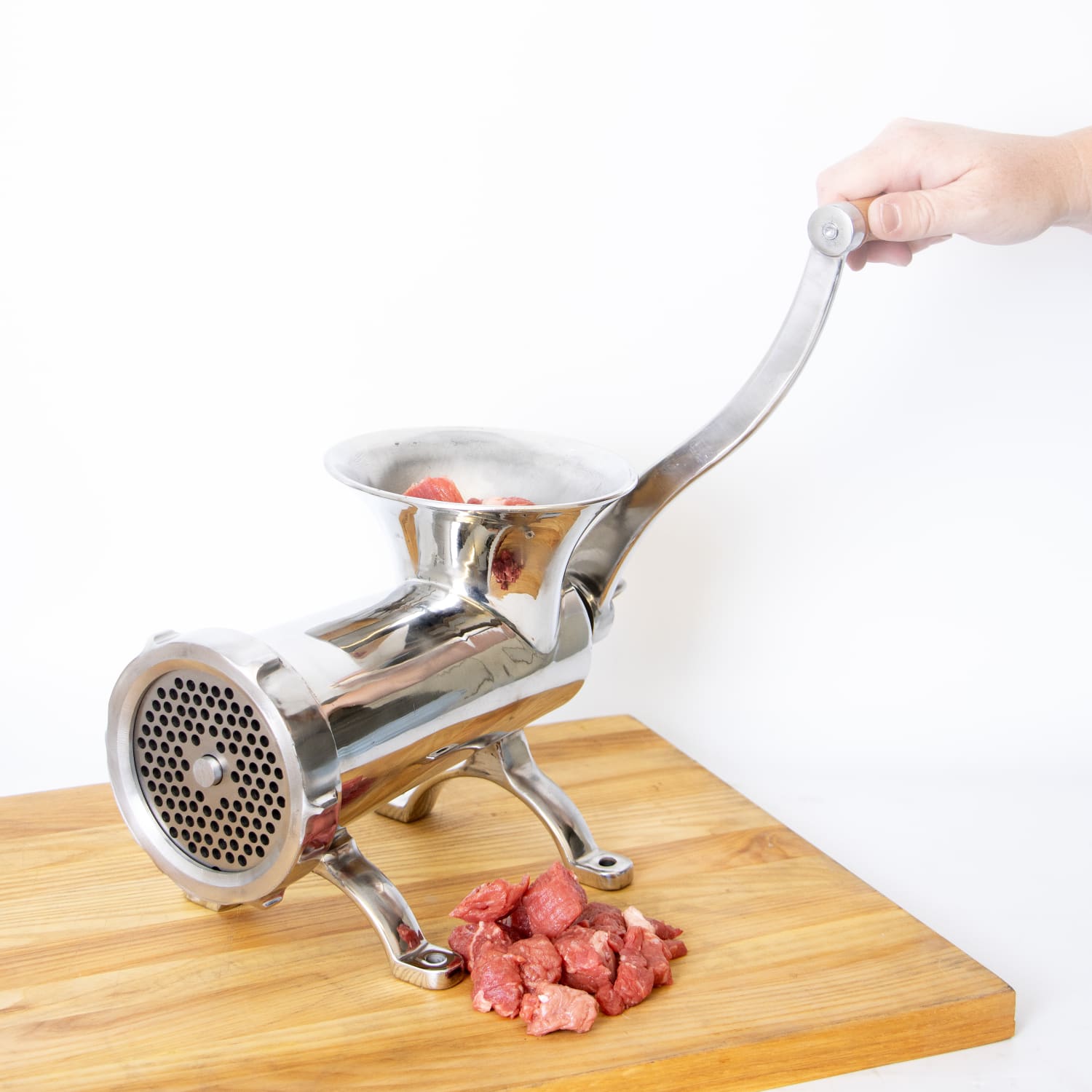 Stainless Steel Meat Grinder #12/#22/#32 | Lehman's