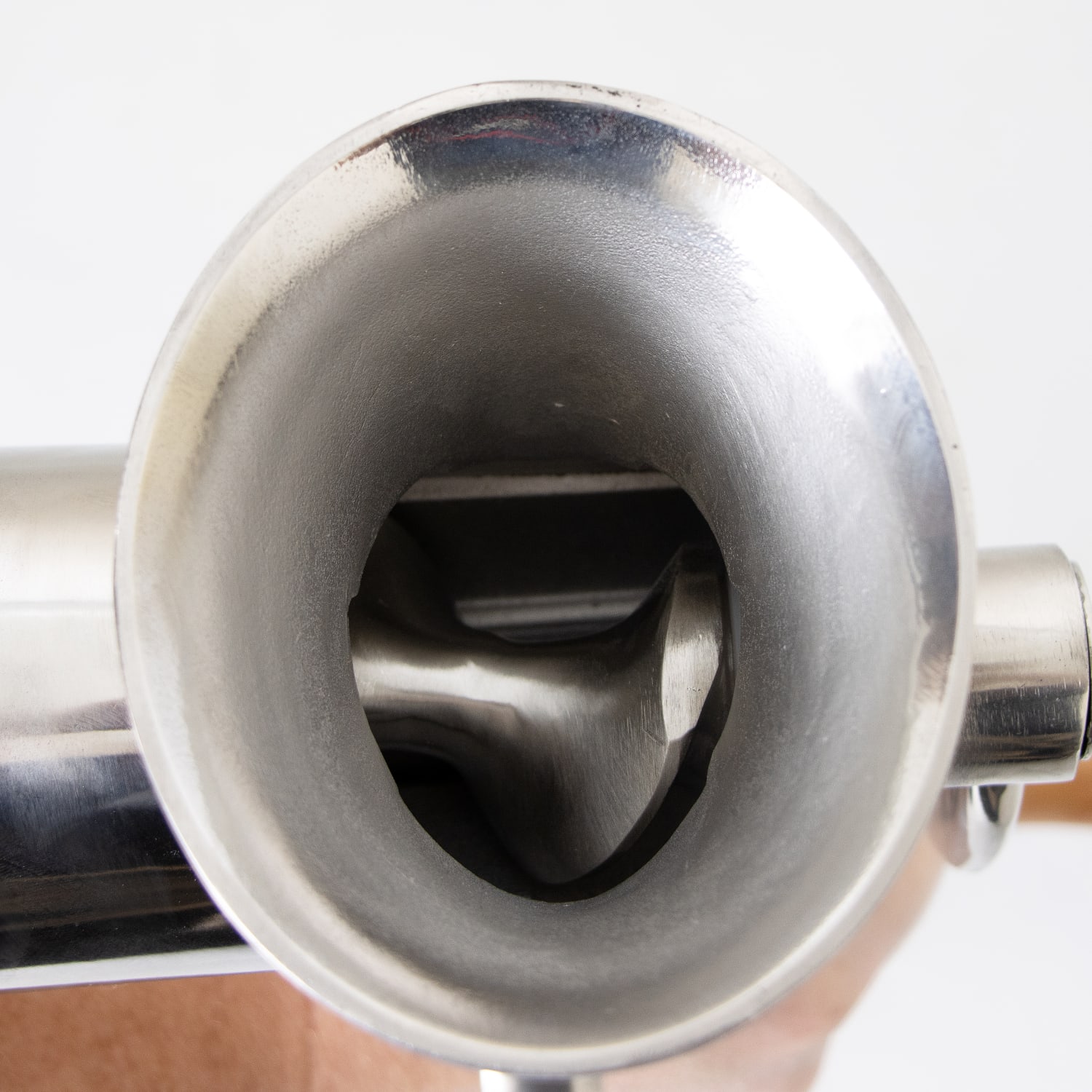 Stainless Steel Clamp-Down Meat Grinder #10 | Lehman's