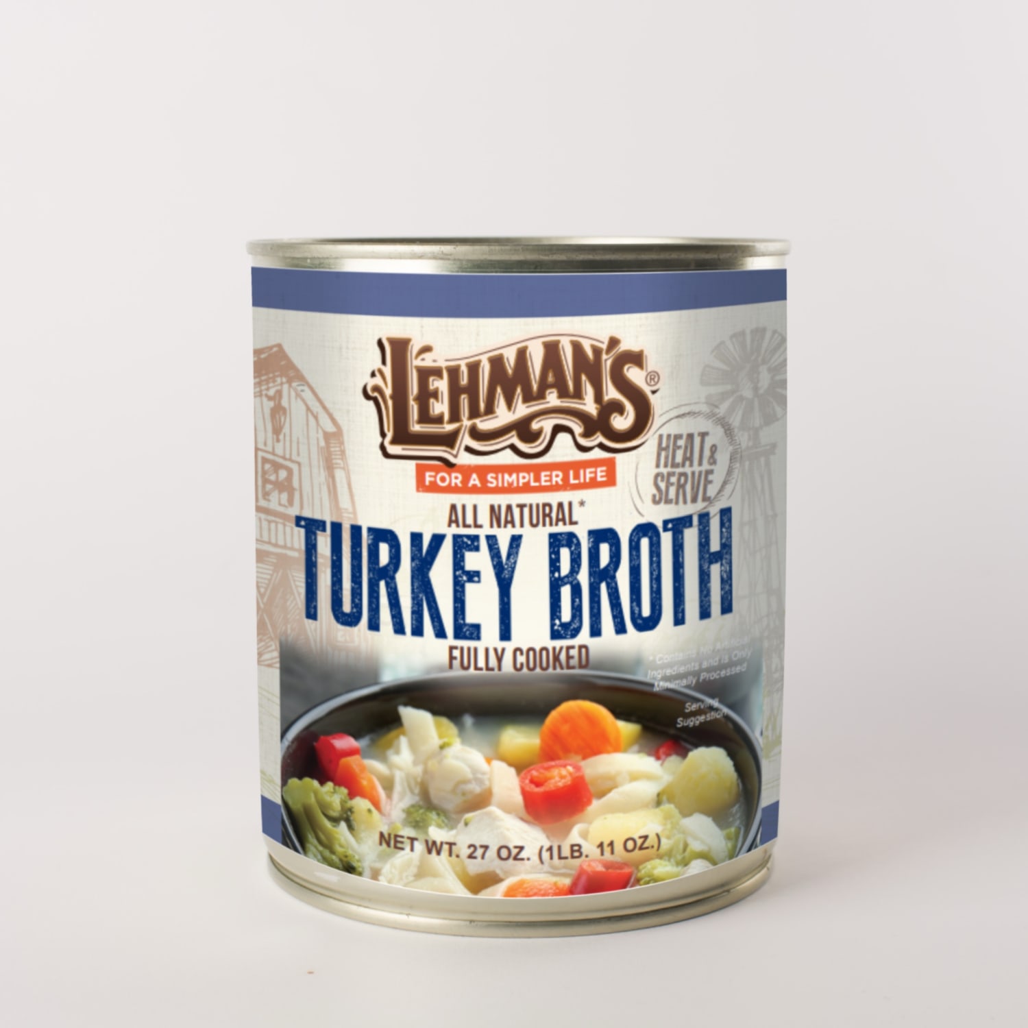 Canned Turkey Broth, Meats - Lehman's
