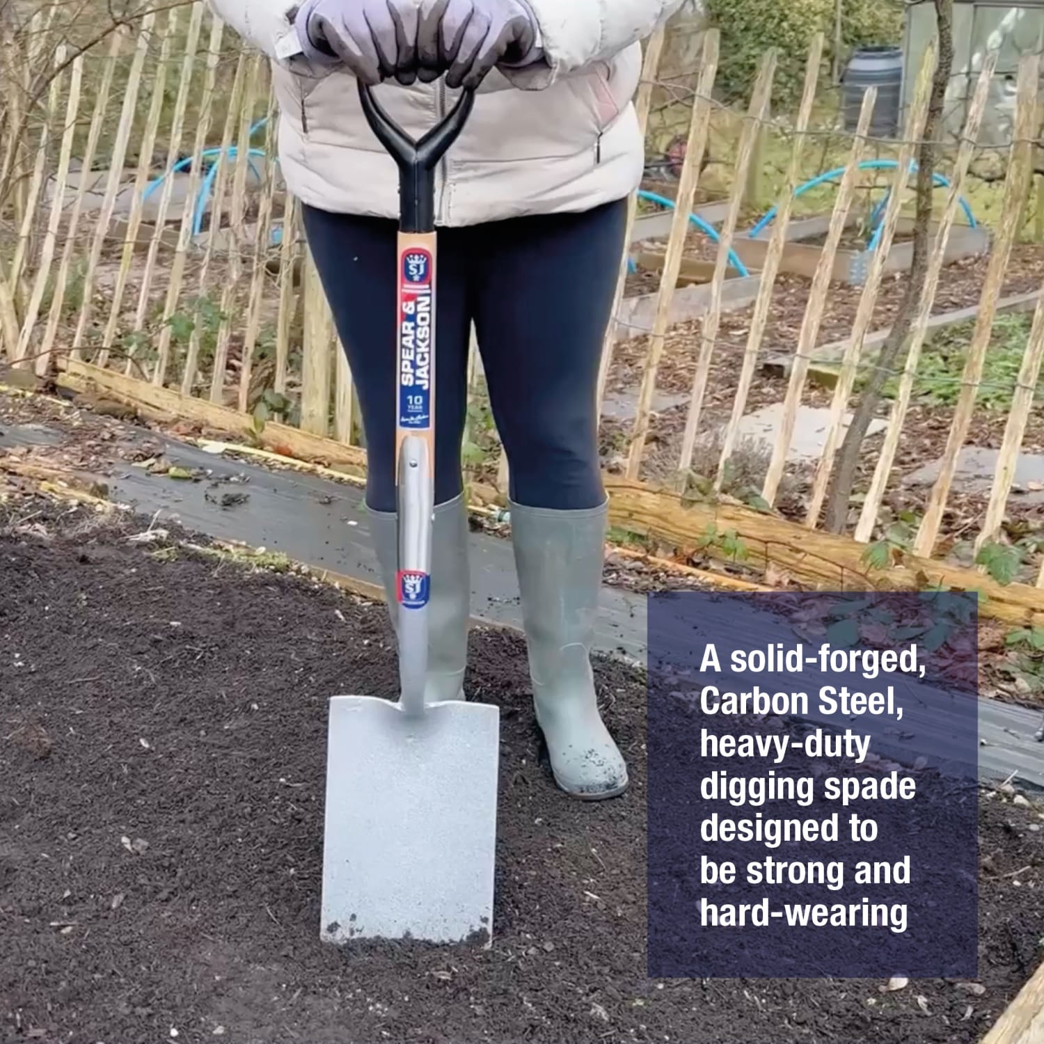 Professional Digging Spade, Gardening | Lehman's