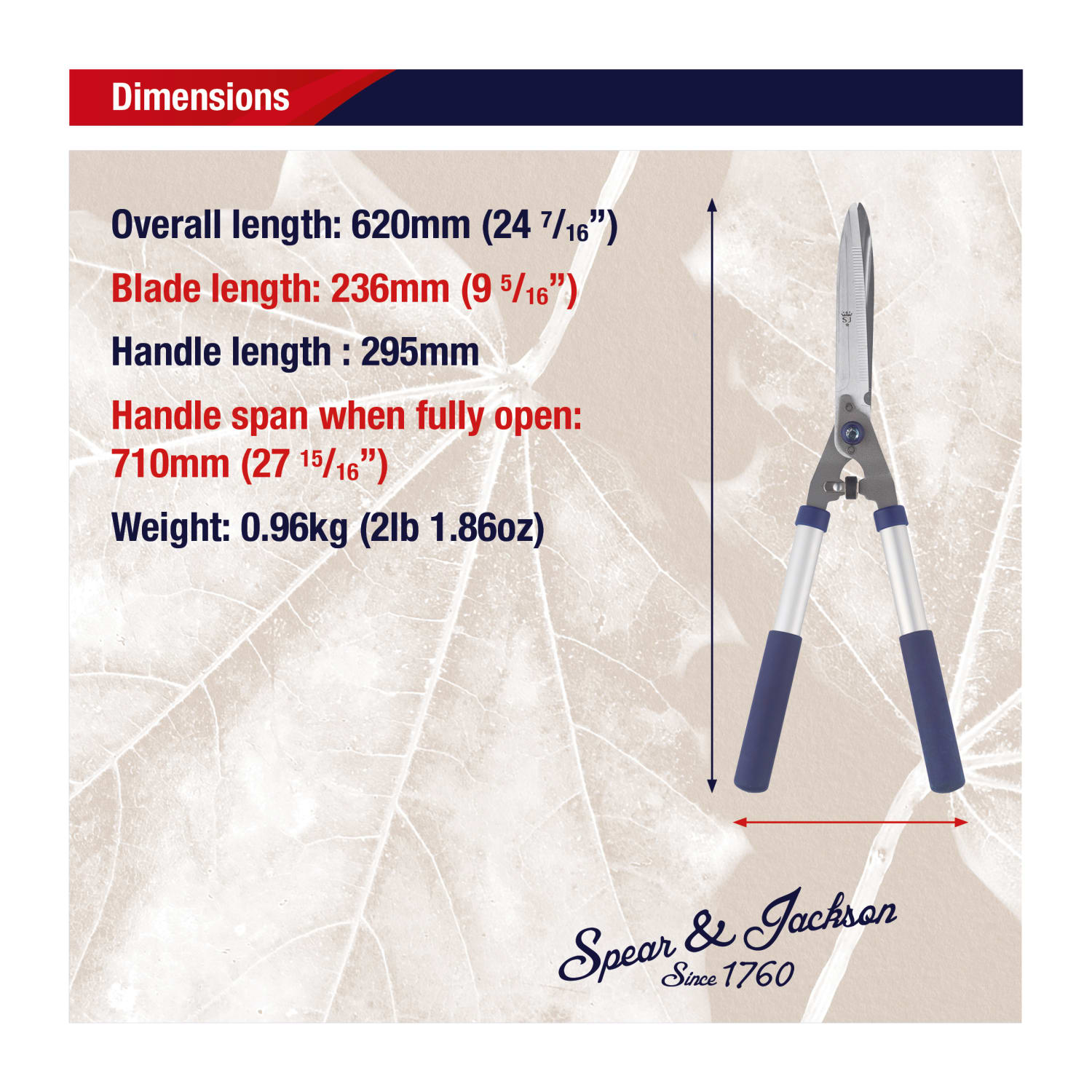 Razorsharp Notched Hedge & Shrub Shears | Lehman's