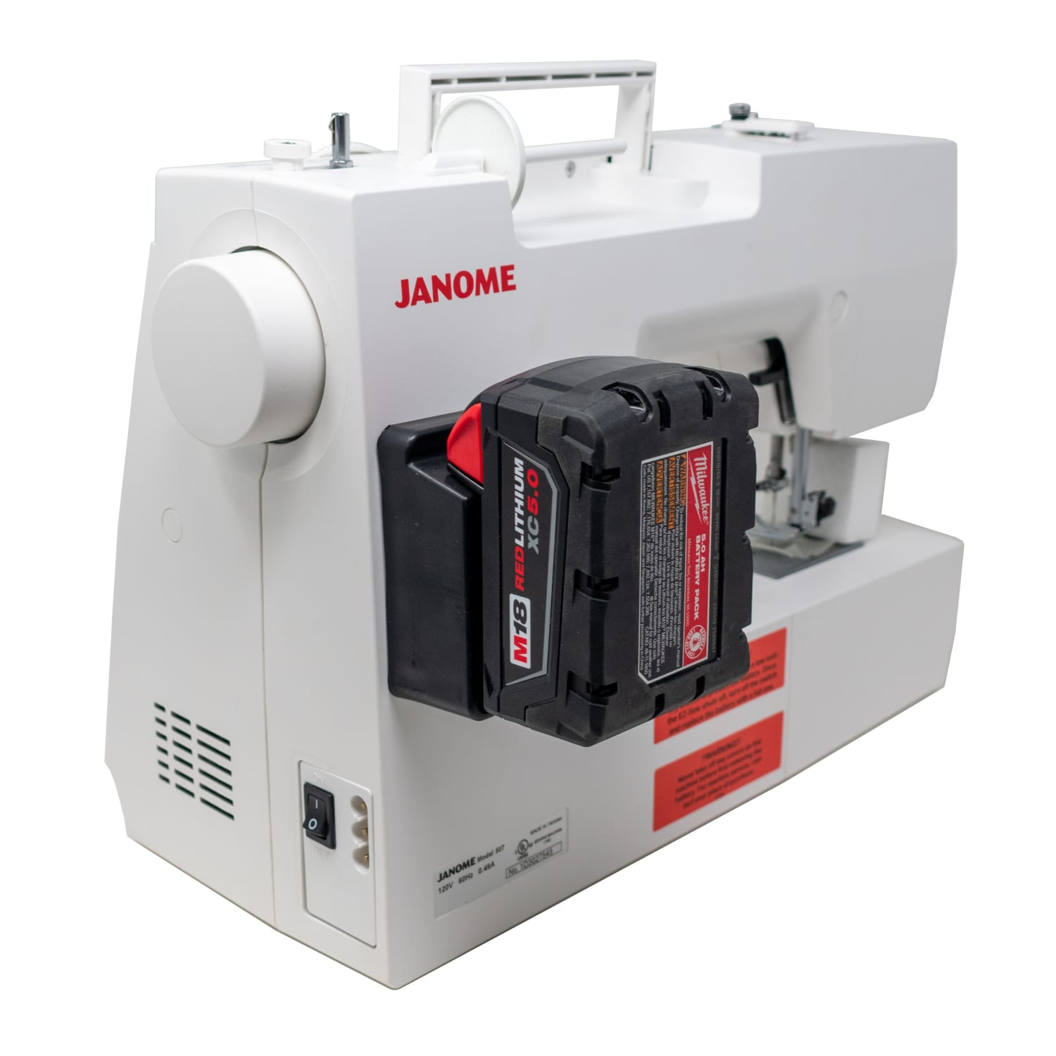 Battery-Powered Sewing Machine - Milwaukee/DeWalt | Lehman's