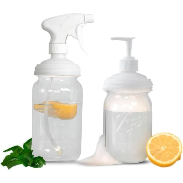 reCAP Mason Jar Sprayer & Pump Lid Set | Lehman's