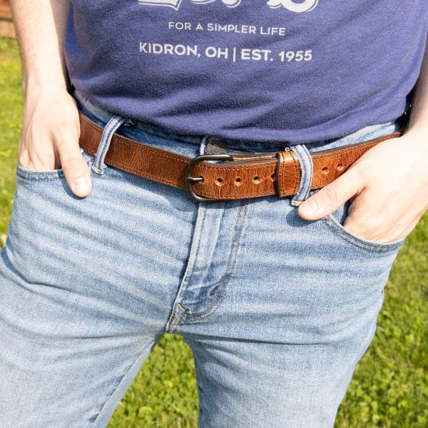 Amish-Made Leather Belts - Made in USA | Lehman's