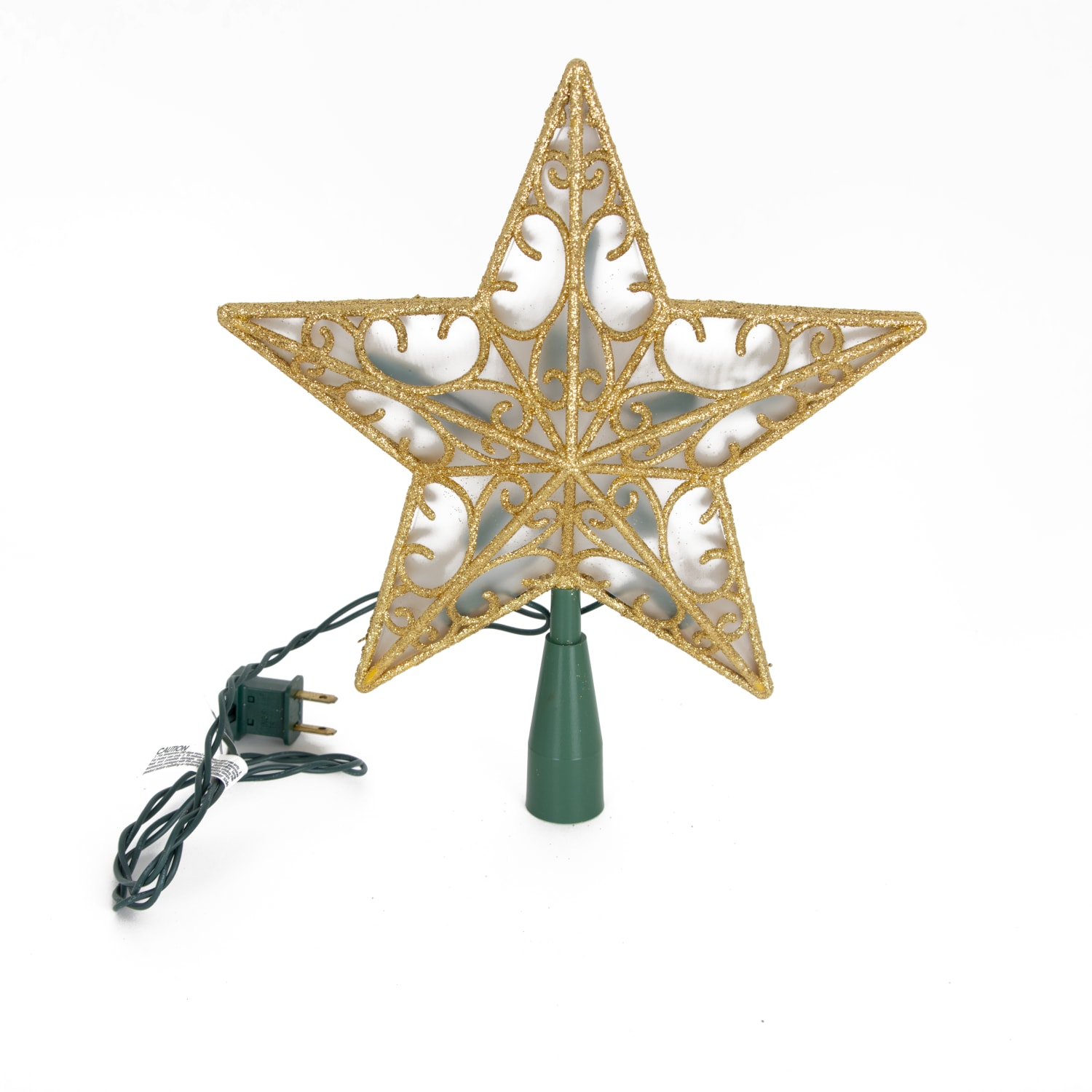 Golden Star Lighted Christmas Tree Topper | Lehman's