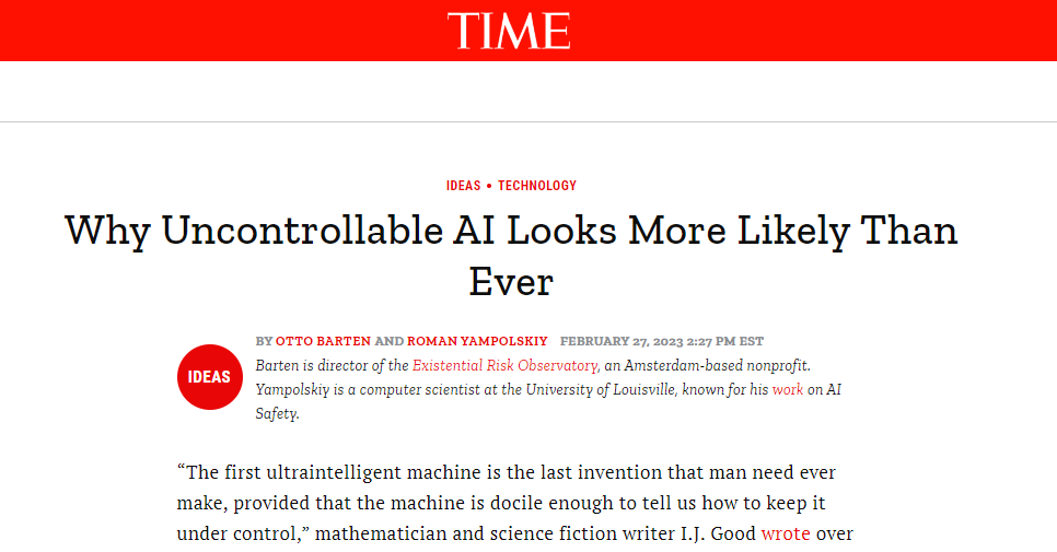 Why Uncontrollable AI Looks More Likely Than Ever — LessWrong