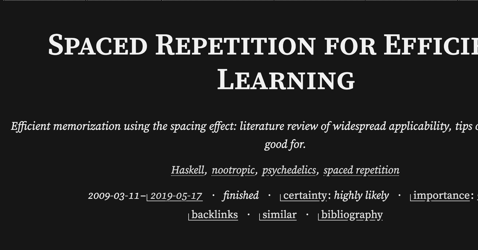 ACX Montreal Meetup March 30th 2024 - Spaced Repetition — LessWrong
