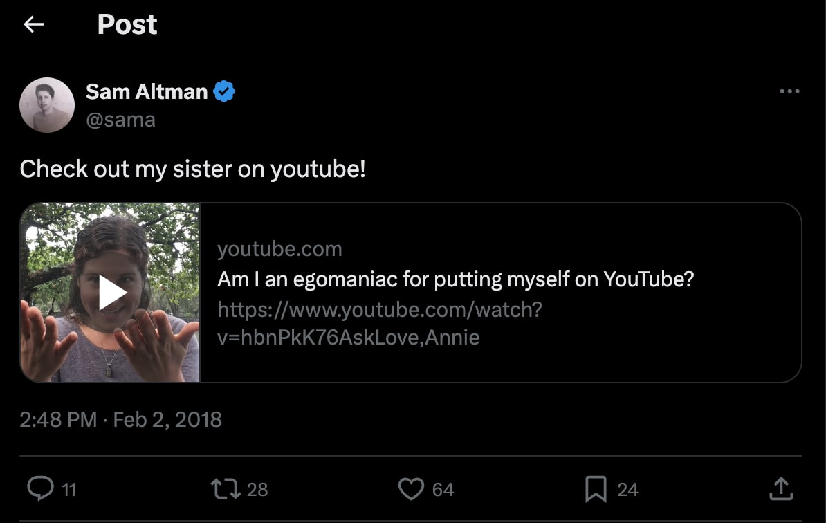 Sam Altman's sister claims Sam sexually abused her -- Part 11: List of ...