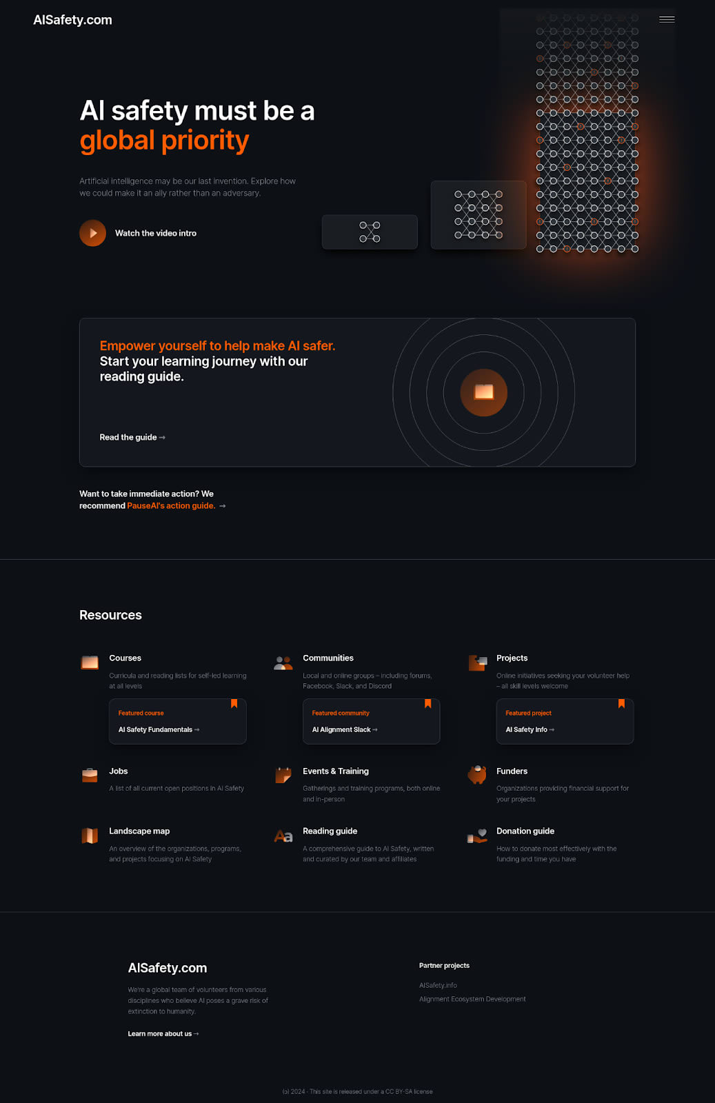 AISafety.com – Resources for AI Safety — LessWrong