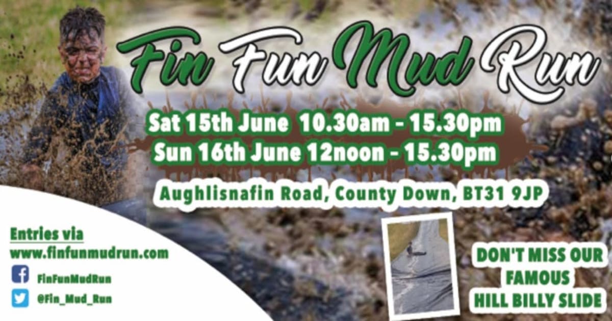 Castlewellan Northern Ireland Fin Fun Mud Run 2019 - Obstacle in ...