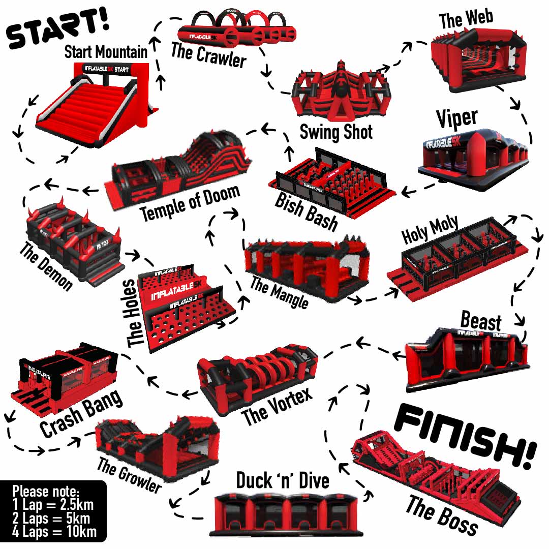 Inflatable 5k - Motherwell (Glasgow) - Obstacle in Motherwell — Let's ...