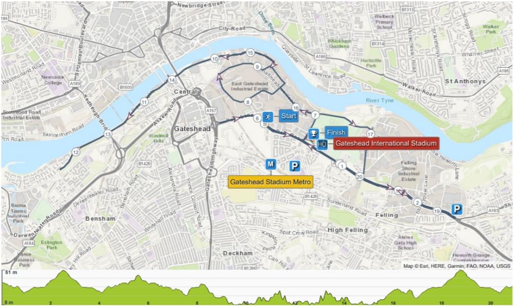 RunThrough Gateshead Marathon, Half Marathon & 10k May 2024 - Running ...