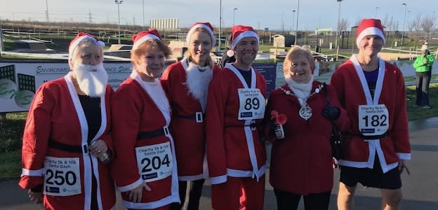 The Gravesend Cyclopark 10K & 5K Charity Santa Dash - Running in ...