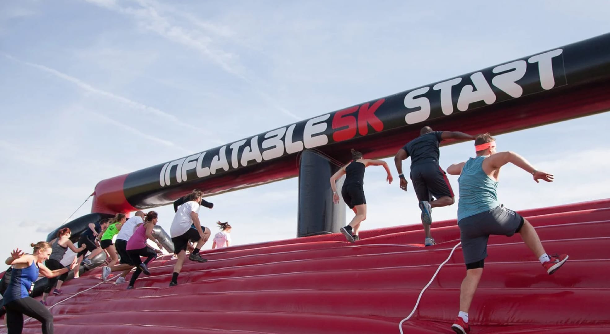 Inflatable Runs – London - Obstacle in Sunbury-on-Thames — Let’s Do This