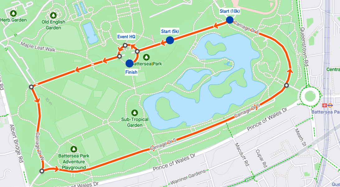 Best Race Series - Battersea Park 5k, 10k & Half Marathon - Running in ...