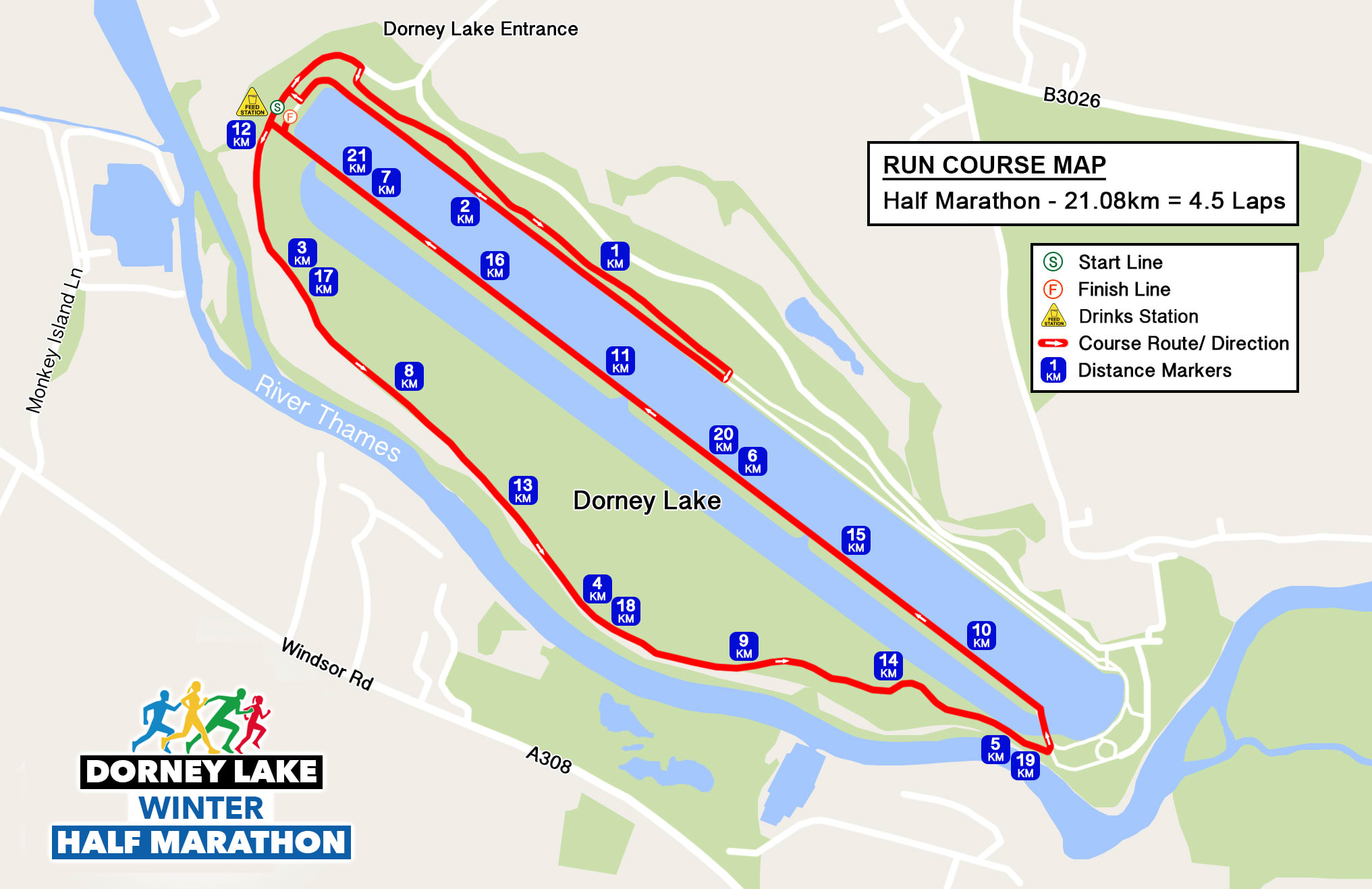 Dorney Lake Winter Duathlon & Lake Runs - February - Running in Windsor ...