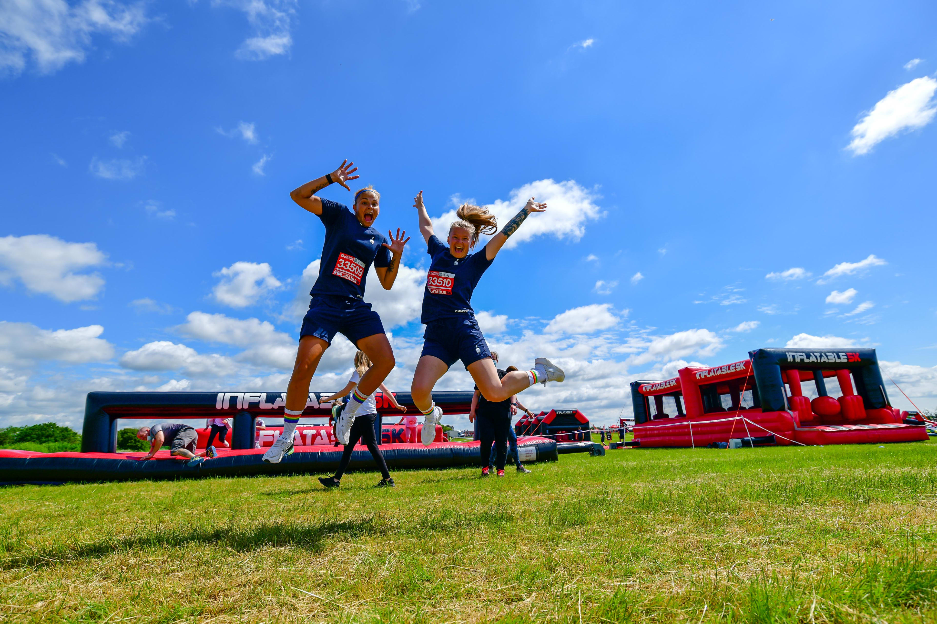 Inflatable 5k - Edinburgh 2023 - Obstacle in Queensferry — Let’s Do This