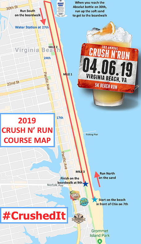 Crush N' Run 5K Beach Run - Running in Virginia Beach — Let's Do This