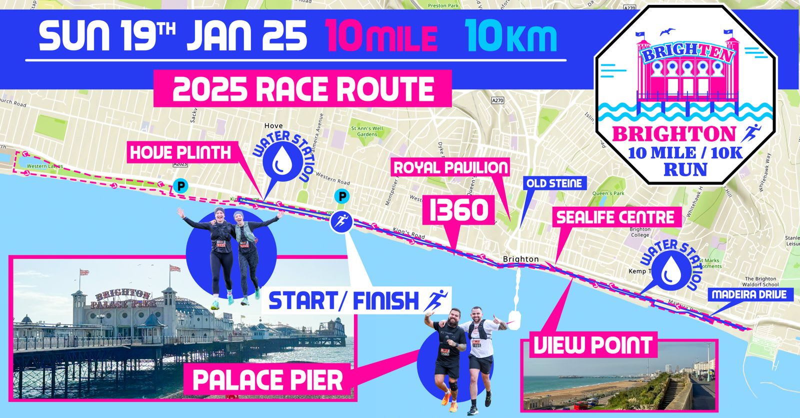 BrighTEN (Brighton) 10 Mile / 10k Seafront Run - Running in Brighton ...