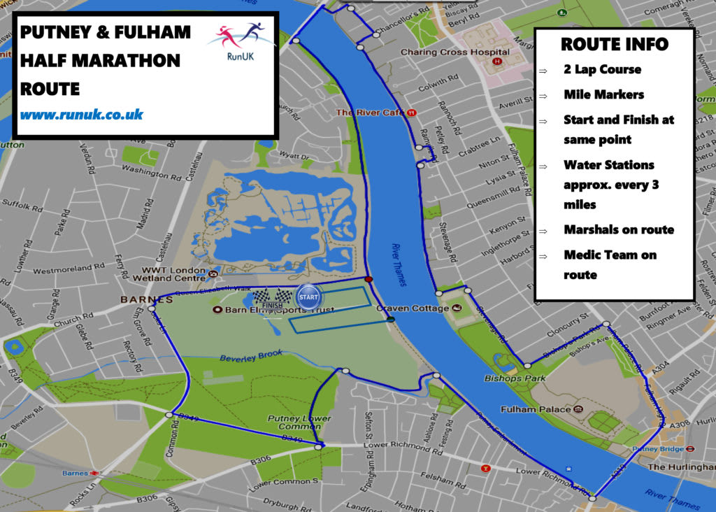 Putney & Fulham Half Marathon - Running in London — Let's Do This