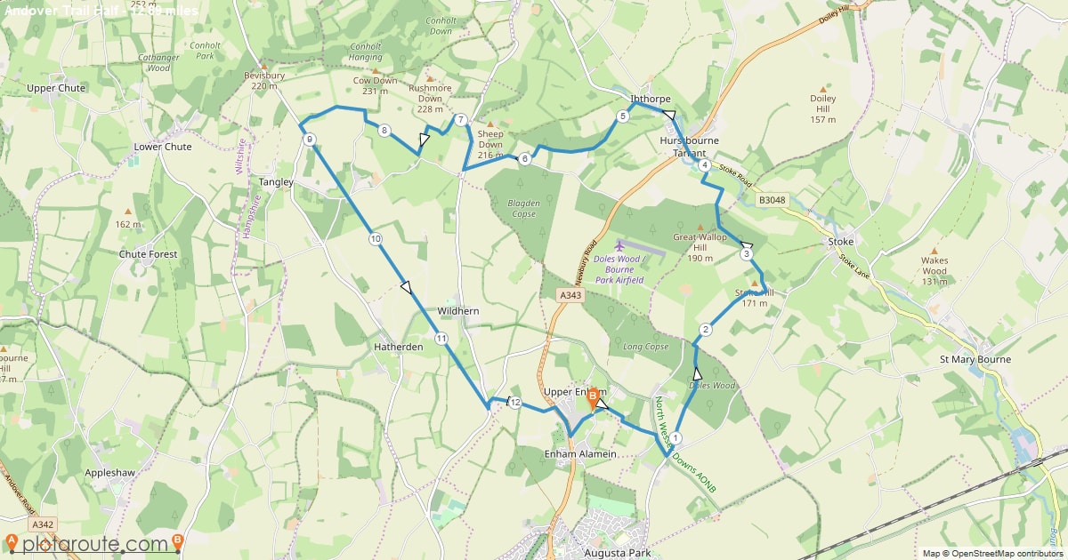 Andover Trail Marathon - Running in Enham Alamein — Let's Do This