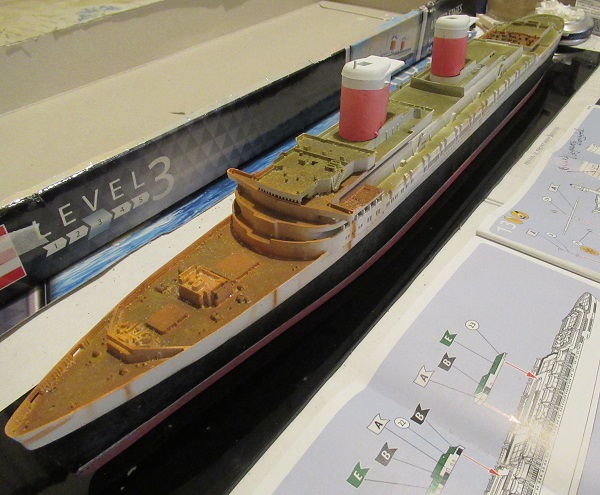 SS United States Transatlantic liner (as she is present day) Revell 1/ ...