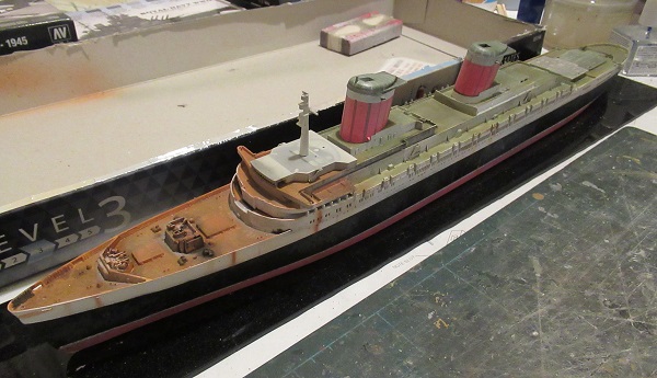 SS United States Transatlantic liner (as she is present day) Revell 1/ ...