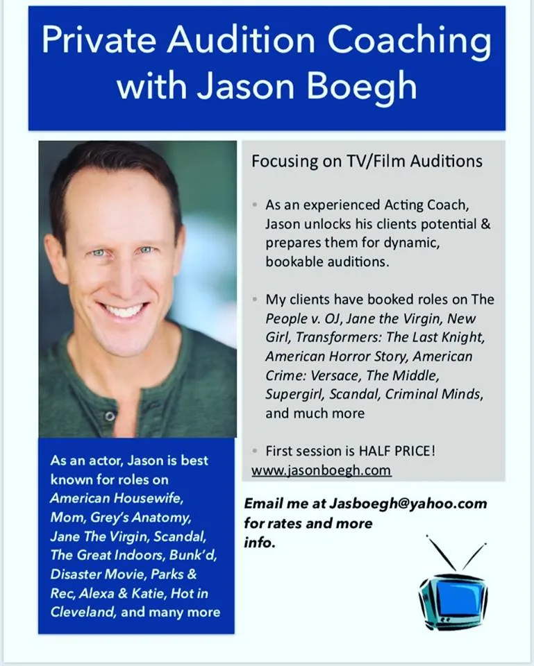 Audition Prep With Jason Boegh in West Hollywood, CA // Lessons.com