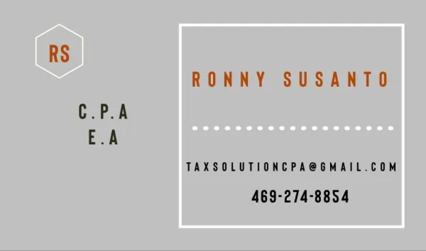 Ronny Susanto, CPA, EA in Allen, TX // Thervo