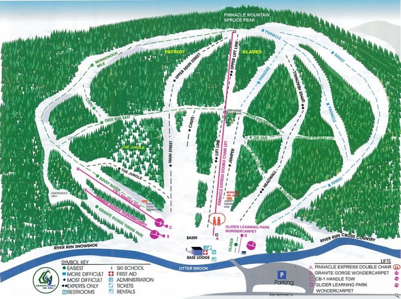 Granite Gorge Trail Map Liftopia