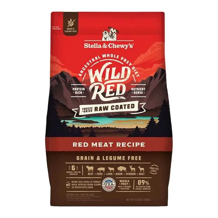 Stella & Chewy's Wild Red Grain-Free Raw Coated Dog Kibble - Red Meat ...