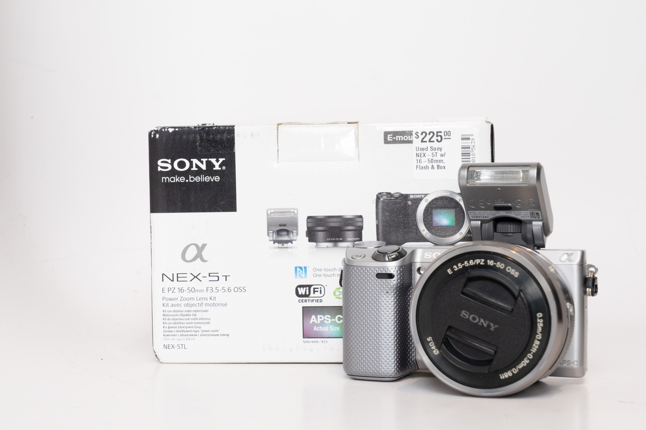 Used Sony NEX-5T w/ 16-50mm, Flash & Box From Focal Point Photography ...