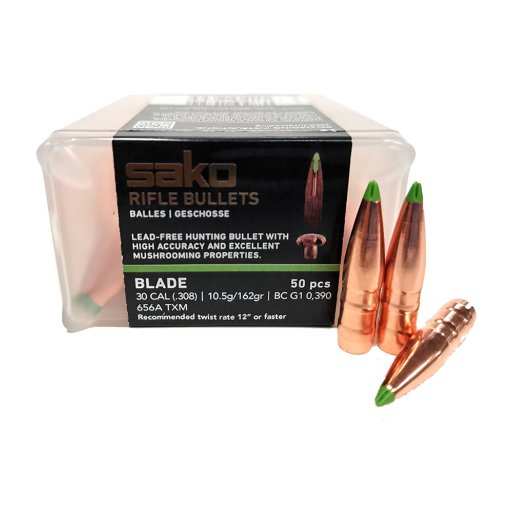 Sako Blade 30Cal Bullets TXM 162Gr Lead Free (50)