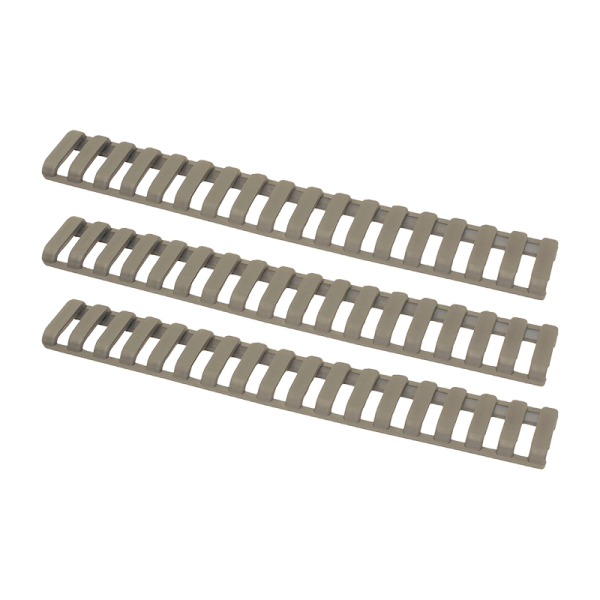 Ergo 18 Slot Low Profile Ladder Rail Cover (3 Pack) Dark Earth
