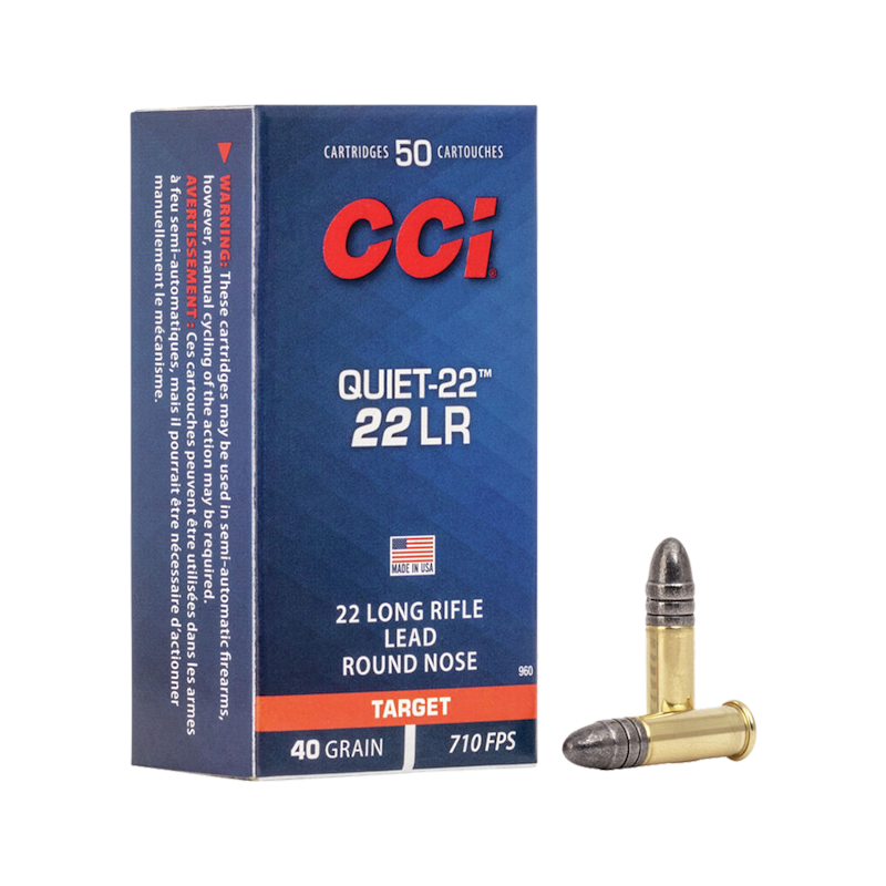 CCI Quiet 22LR Subsonic 40gr | Shop at Shooting Supplies