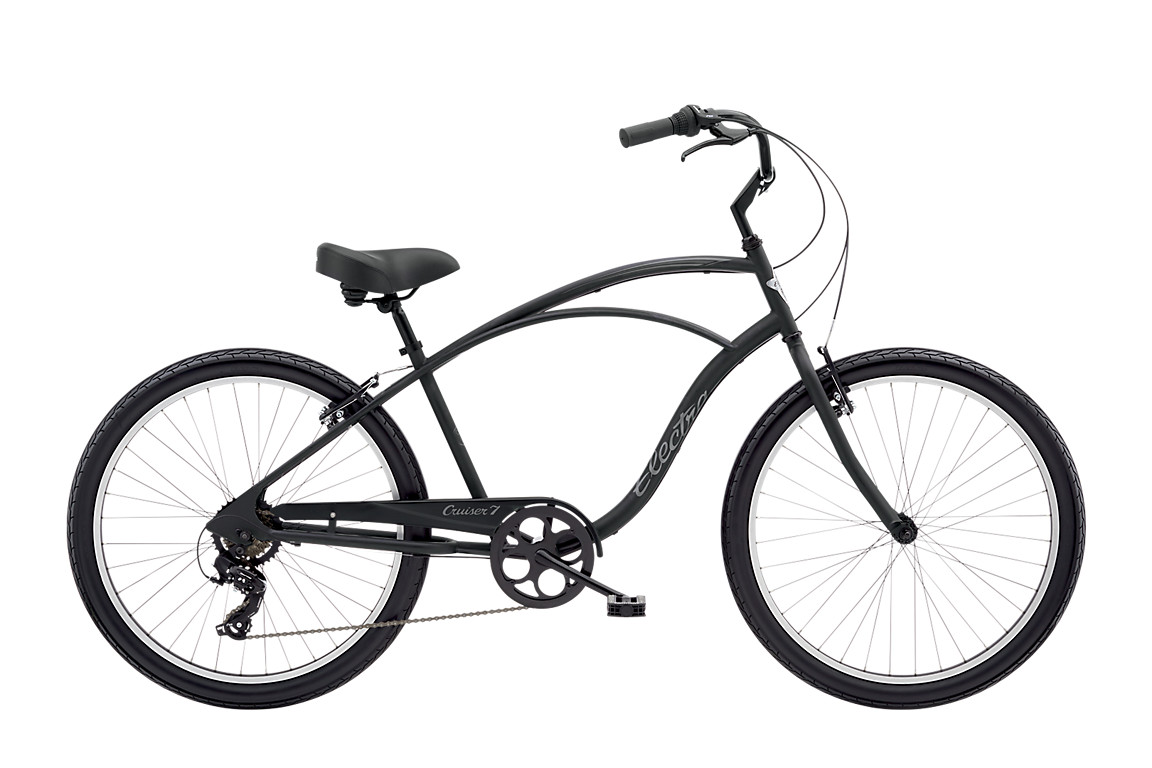 Electra 2022 Cruiser 7D Mens 26 Tall Matte Black Revolution Cycle