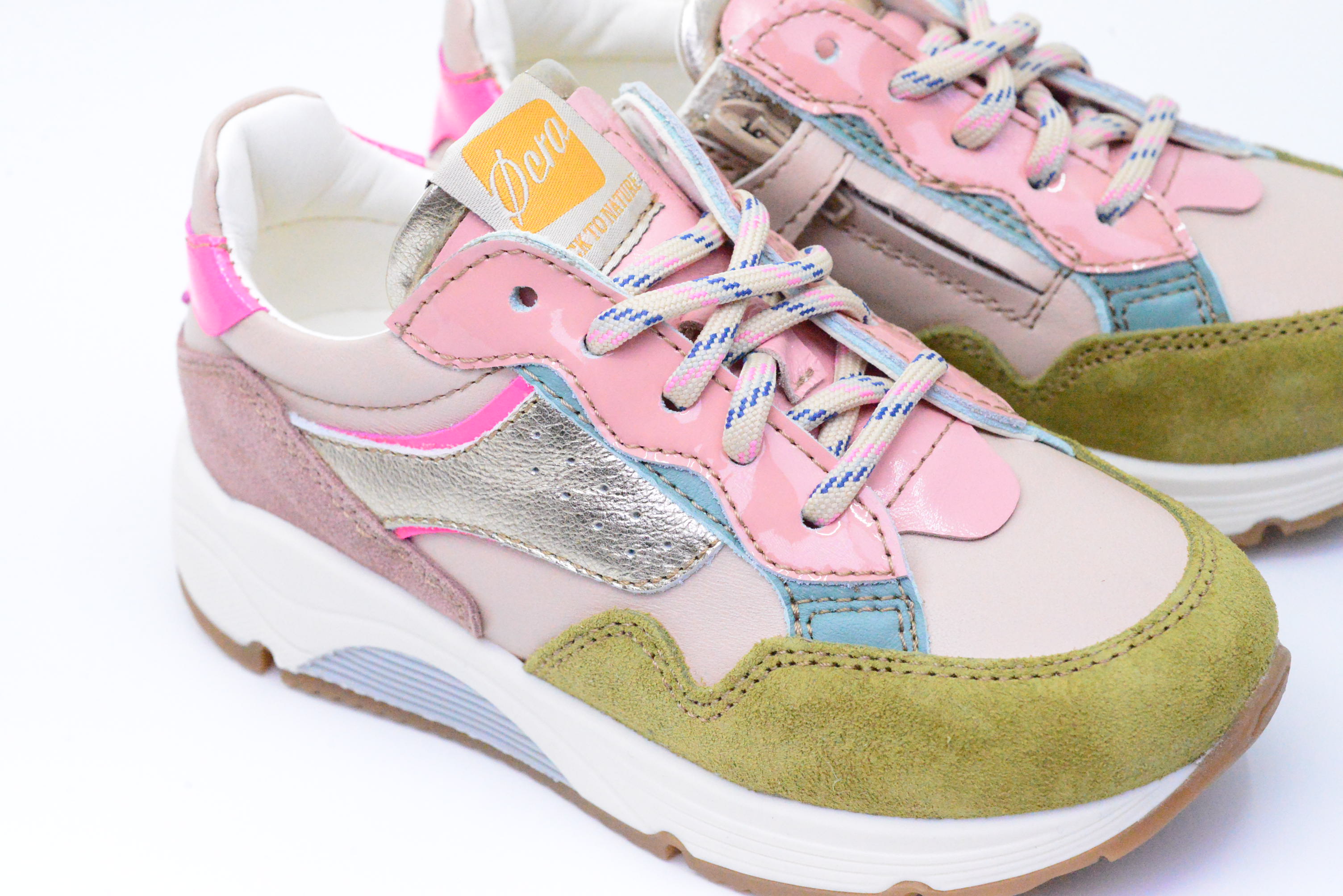 Sneaker Ocra kaki D365 - Pim Pam Poen
