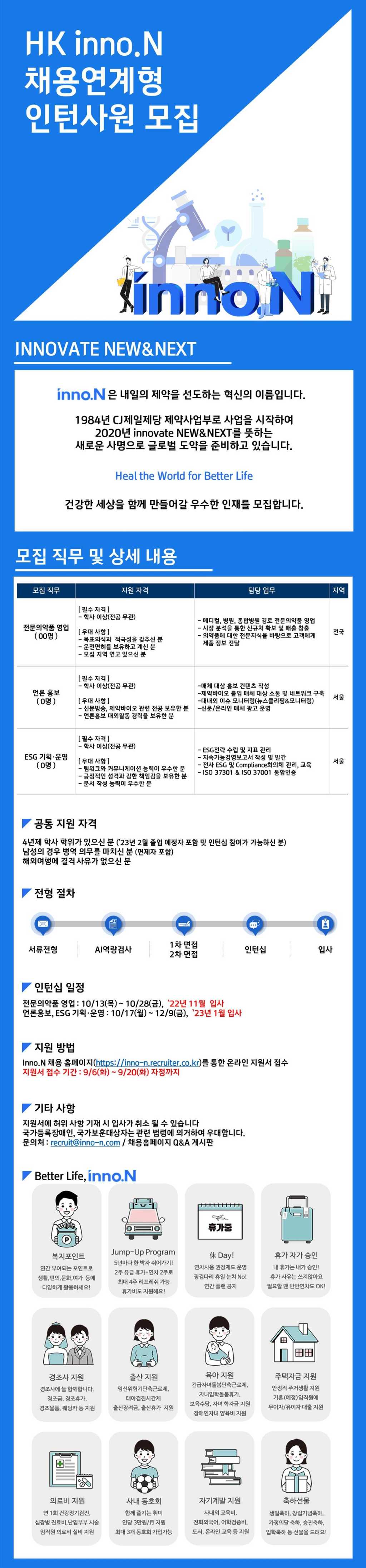 HK inno.N 채용연계형 인턴사원 모집 | 공모전 대외활동-링커리어
