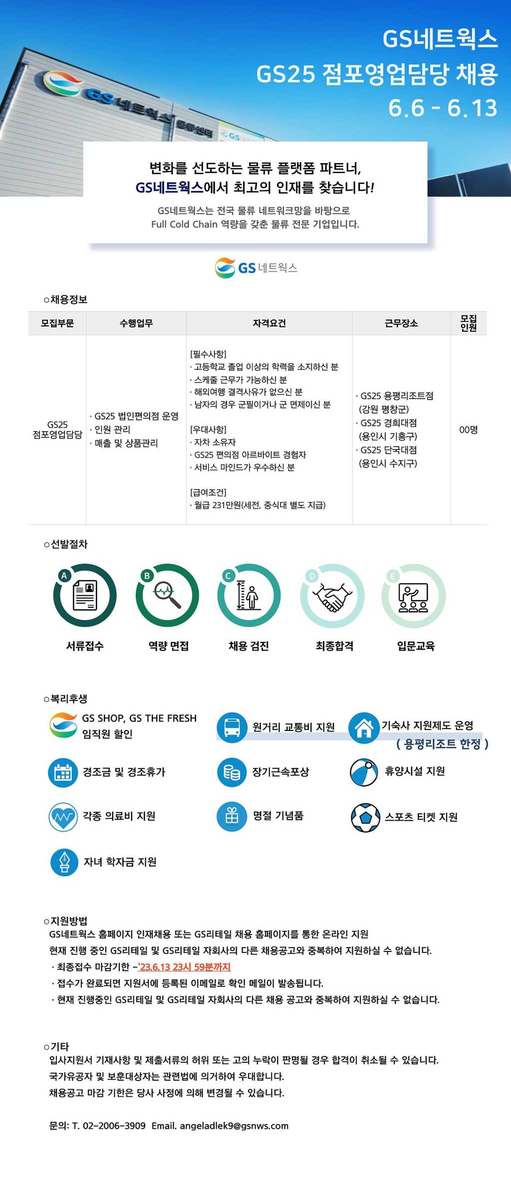 [GS네트웍스] GS25 점포영업담당 채용 | 공모전 대외활동-링커리어