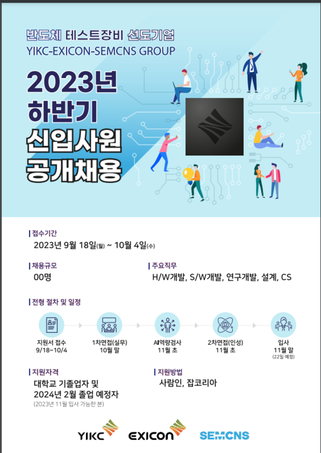 [와이아이케이] 2023년 YIKC-EXICON-SEMCNS GROUP 하반기 대졸신입공채 | 공모전 대외활동-링커리어
