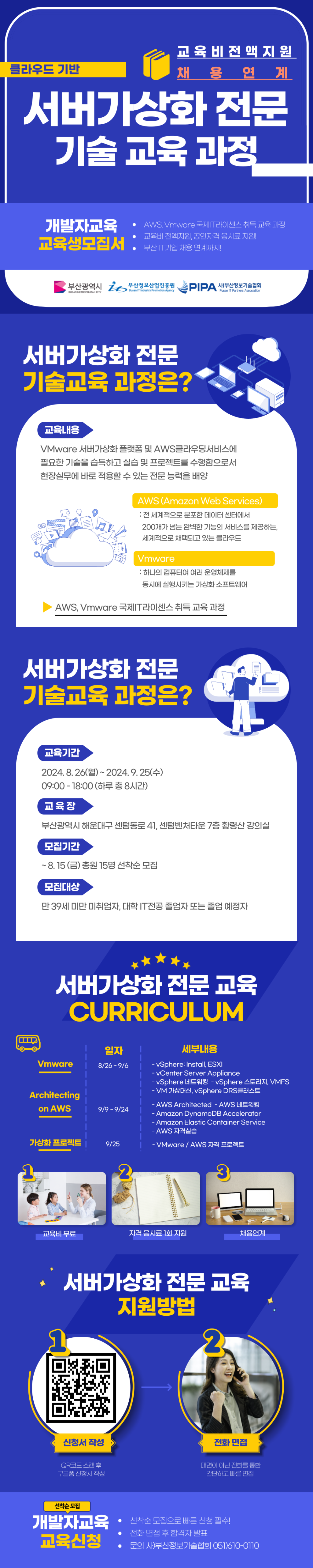 취업연계무료교육 클라우드 기반 서버가상화 전문 기술교육 과정vmware Aws 교육생 모집 공모전 대외활동 링커리어