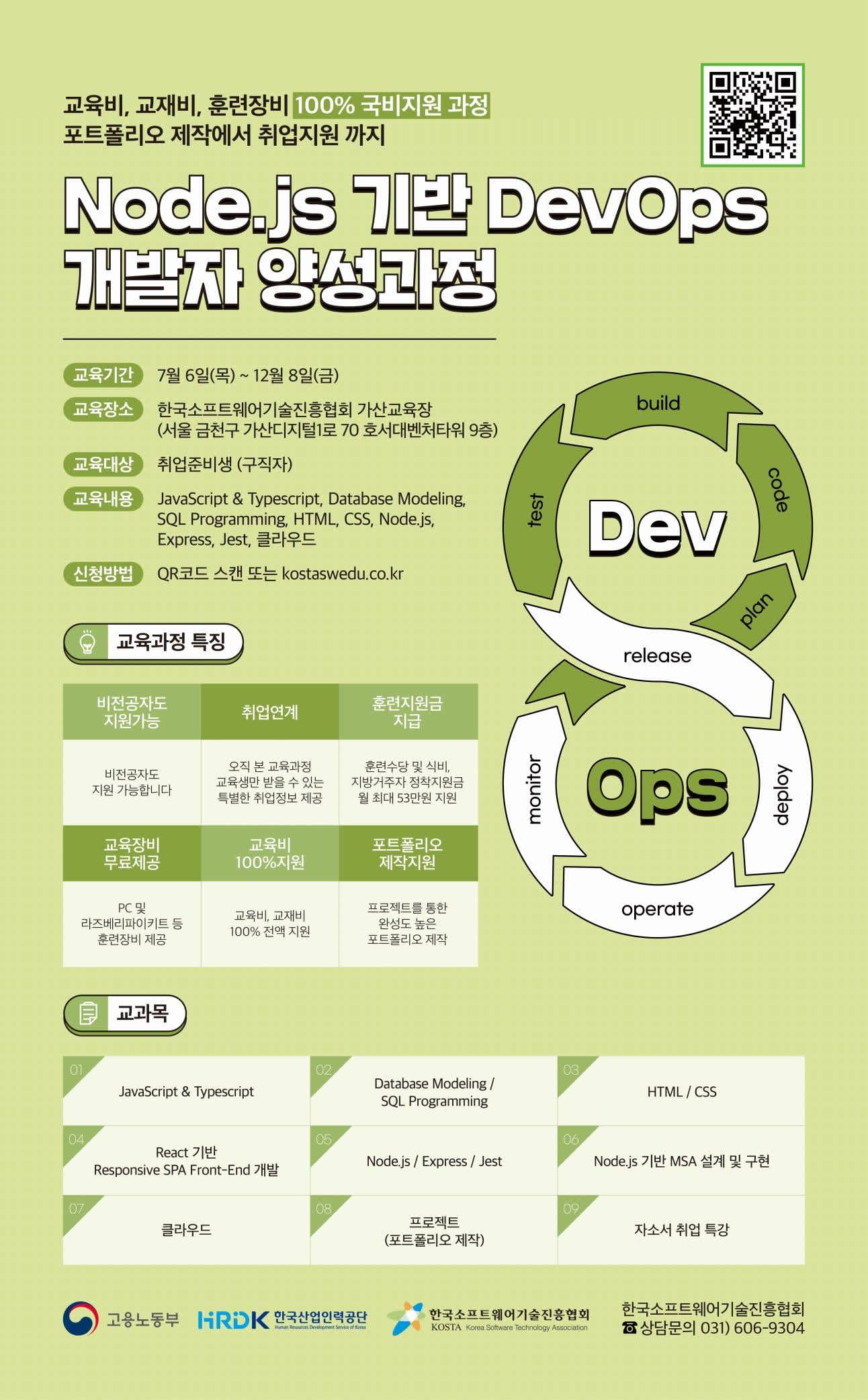 한국소프트웨어기술진흥협회 Nodejs 기반 Devops 개발자 양성과정 공모전 대외활동 링커리어