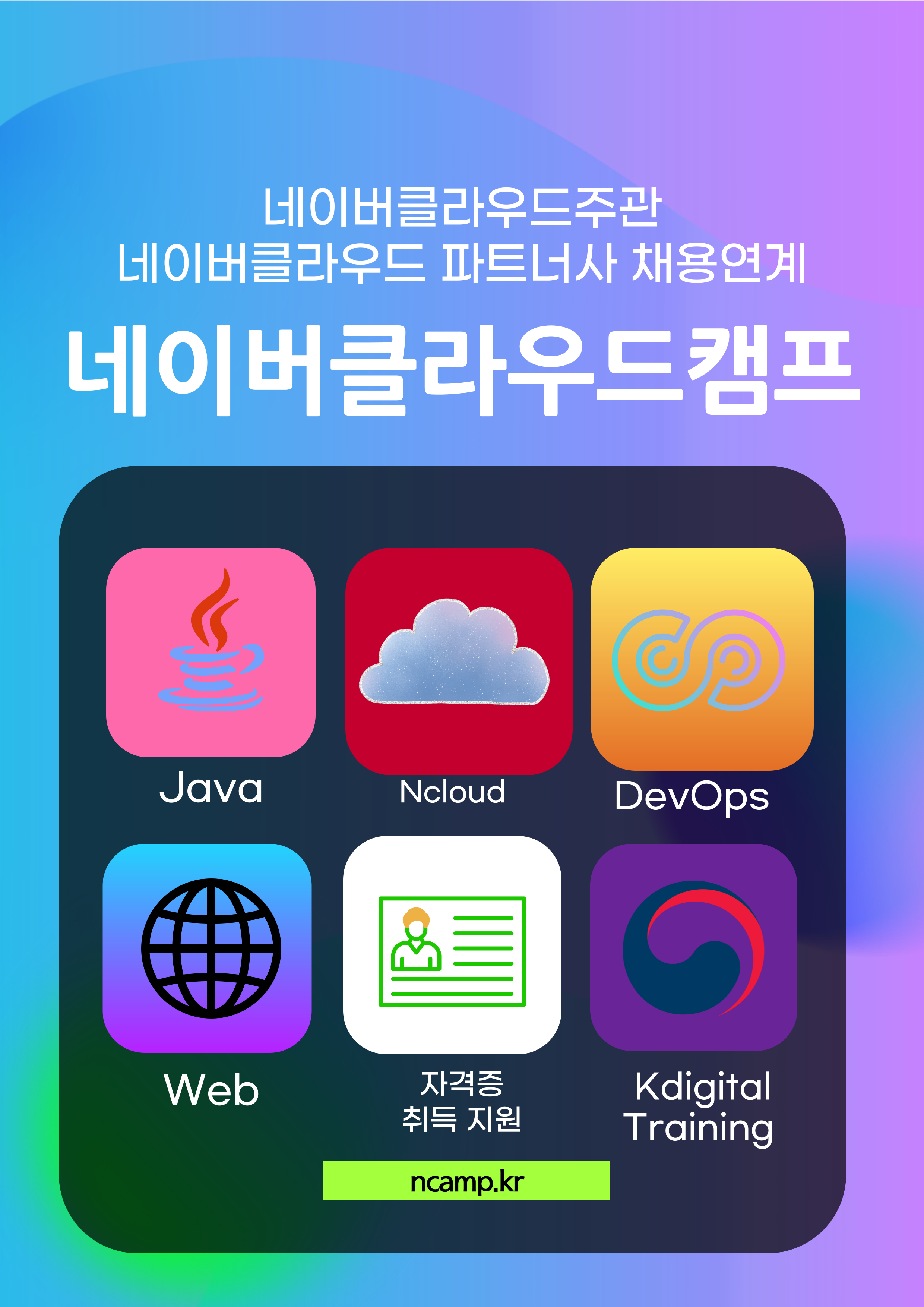 네이버클라우드 주관 네이버클라우드 파트너사 채용연계 클라우드기반 웹 개발자 데브옵스과정 공모전 대외활동 링커리어