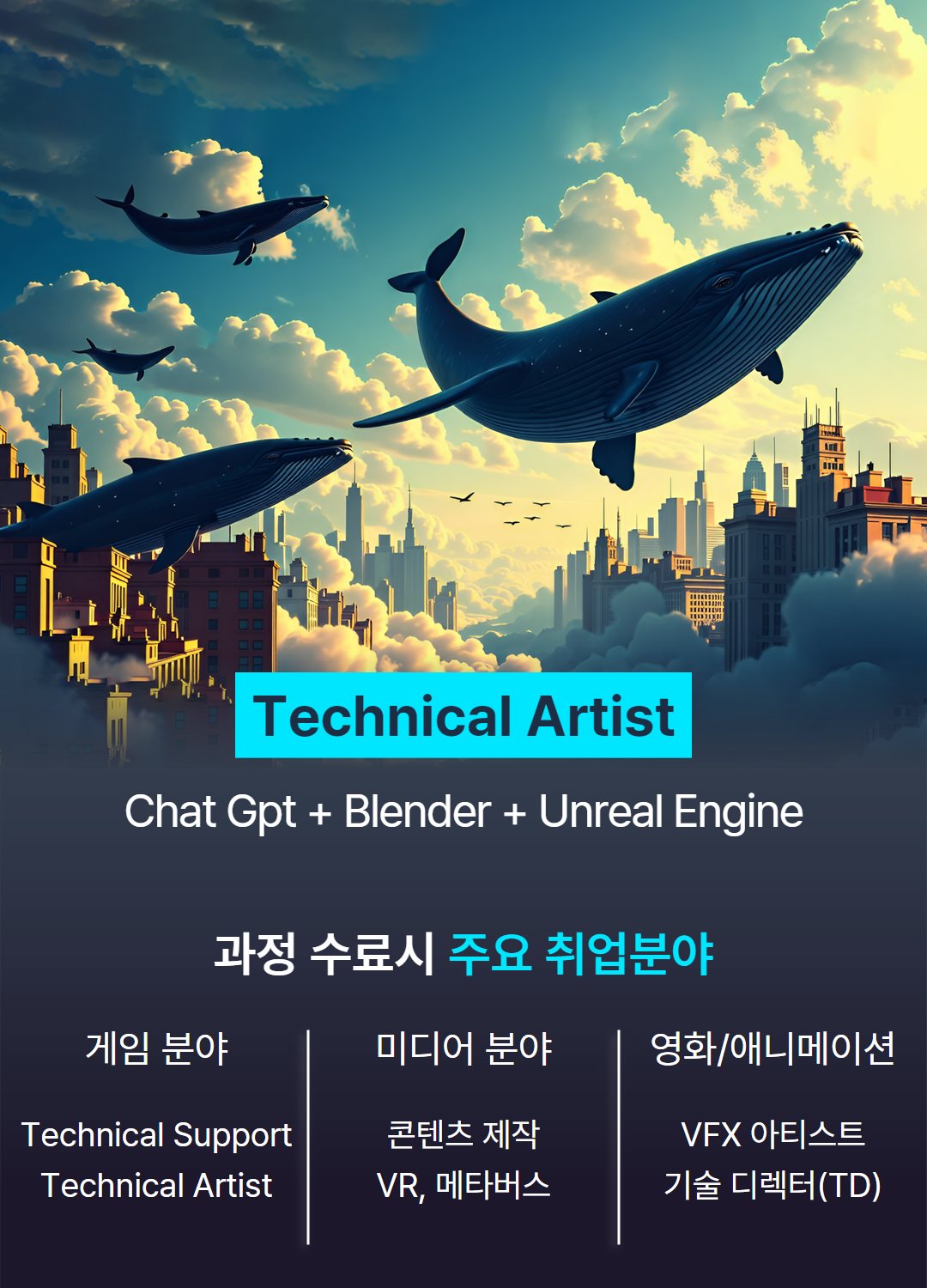생성형 Ai와 블렌더 언리얼엔진을 활용한 3d 비주얼 아티스트 양성과정 공모전 대외활동 링커리어