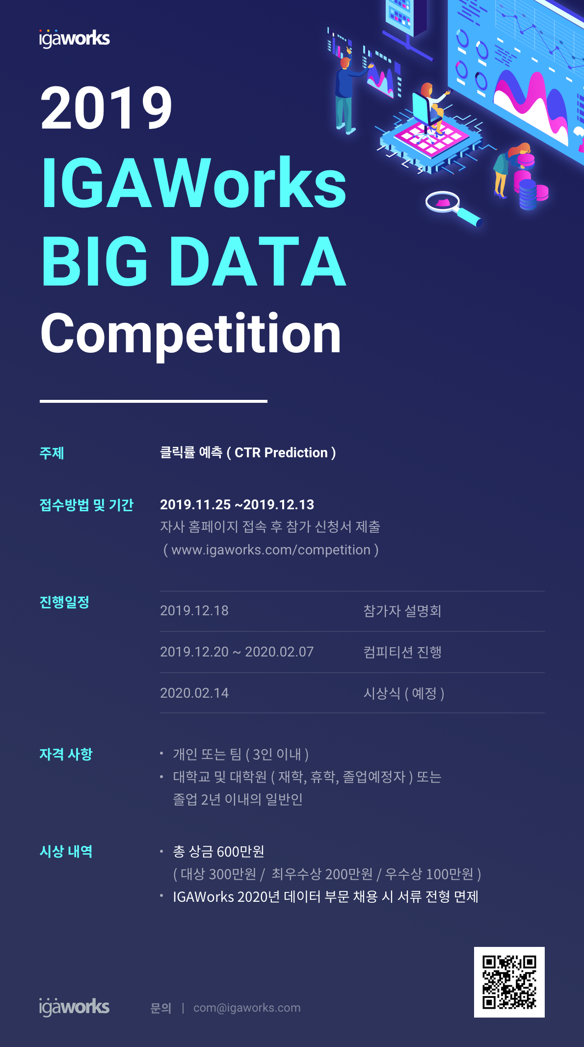 아이지에이웍 BIG DATA Competition | 공모전 대외활동-링커리어
