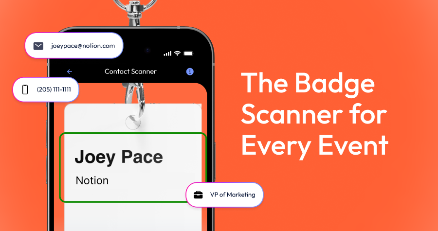 The event badge scanner that just works
